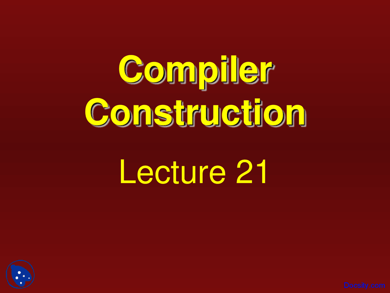 Discovering Handles, Stack - Compiler Construction - Lecture Slides ...