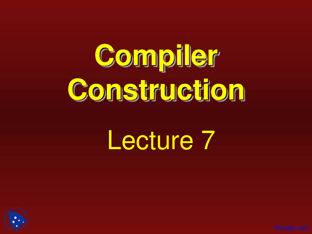 Table Encoding of FA, NFA and DFA - Compiler Construction - Lecture ...