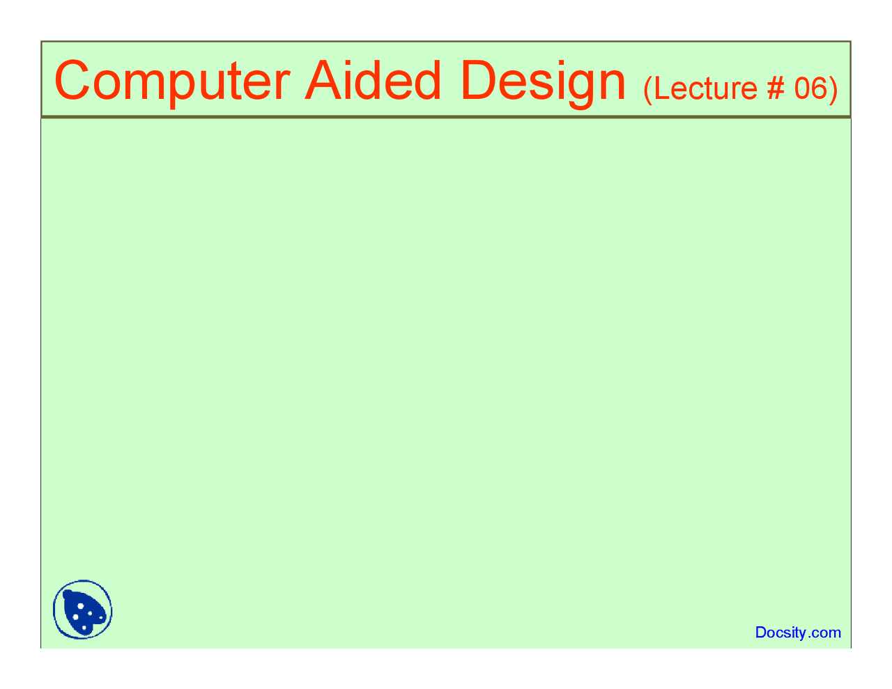 Schematic Diagram And Purpose Computer Aided Design Lecture Slides