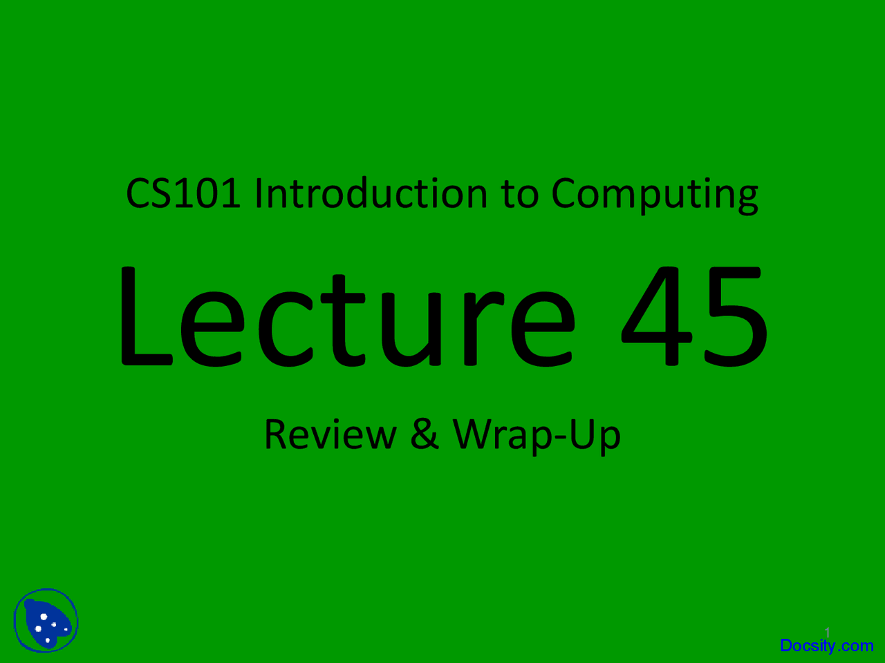 Design And Code Reviews Introduction To Computing Lecture Slides