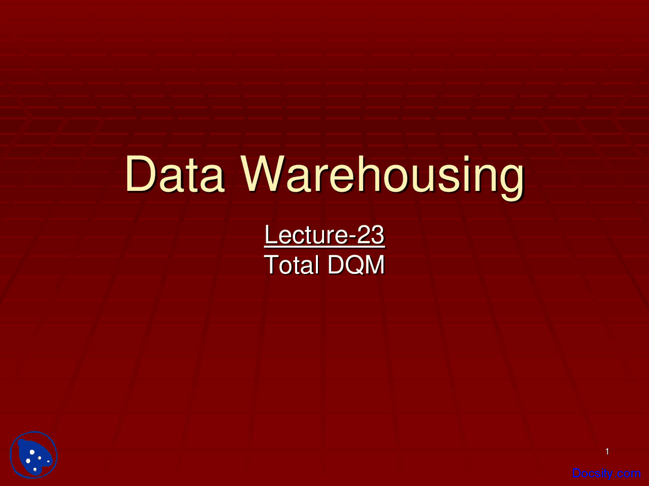 Data Quality Management Process Data Warehousing Lecture Slides