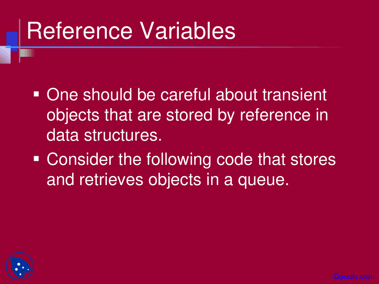The Const Keyword Reference Variable Data Stuctures Lecture Slides