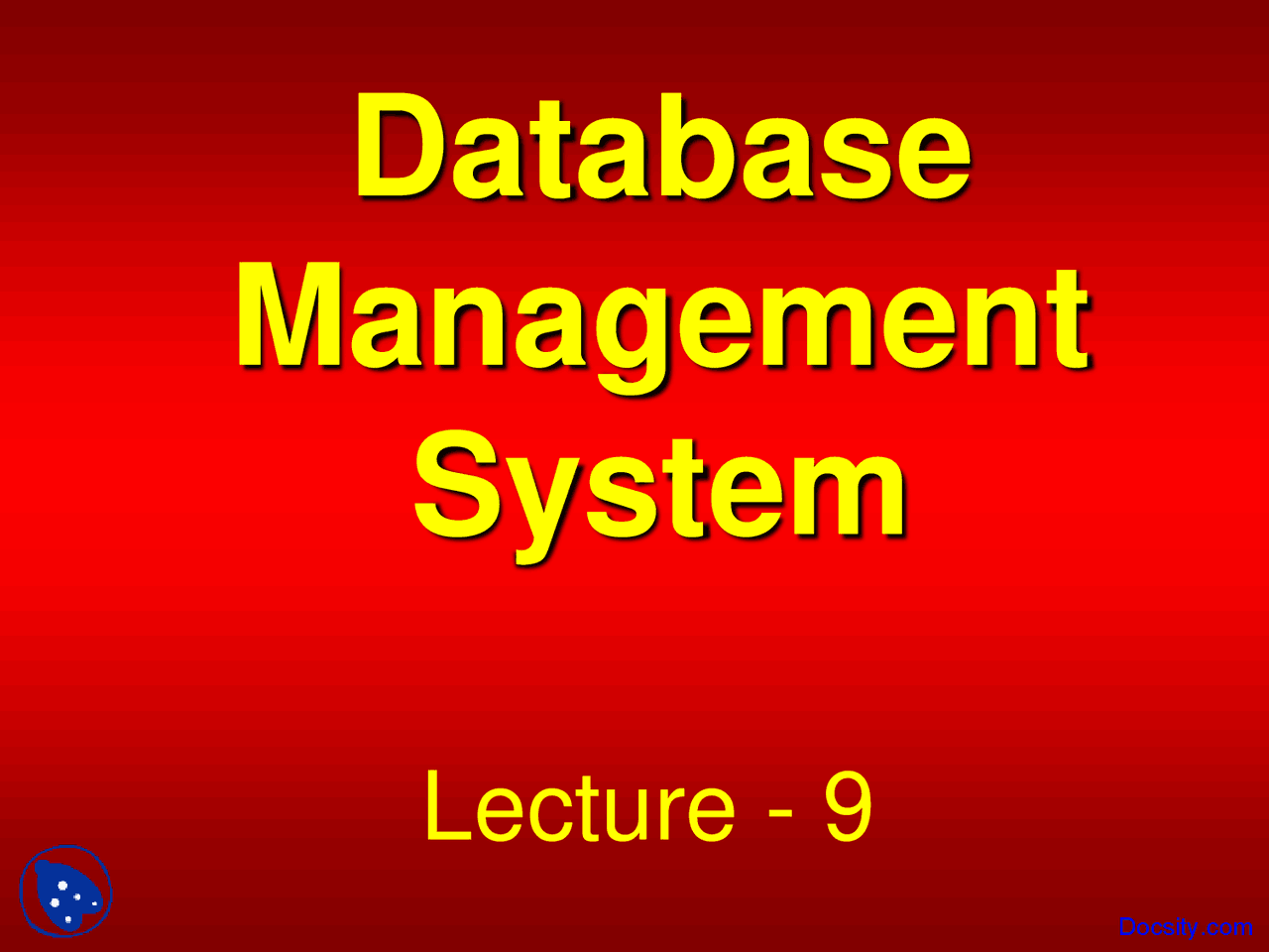 Relationships, Symbol - Database Management - Lecture Slides - Docsity