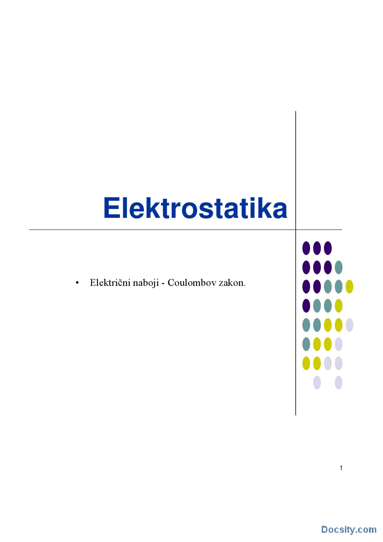 Elektrostatika-Slajdovi-Elektrotehnika-Saobracajni fakultet (1 ...