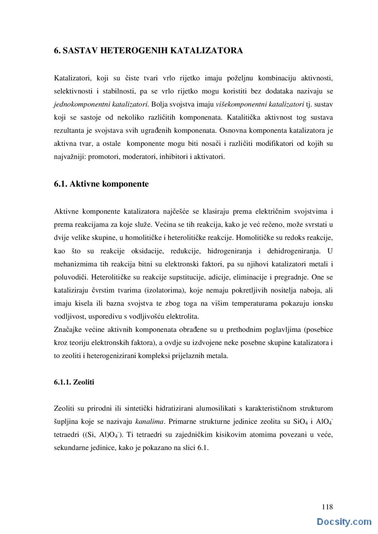 Kataliza-Skripta-Hemija-Tehnoloskohemijski fakultet | Rezime' predlog Hemija - Docsity