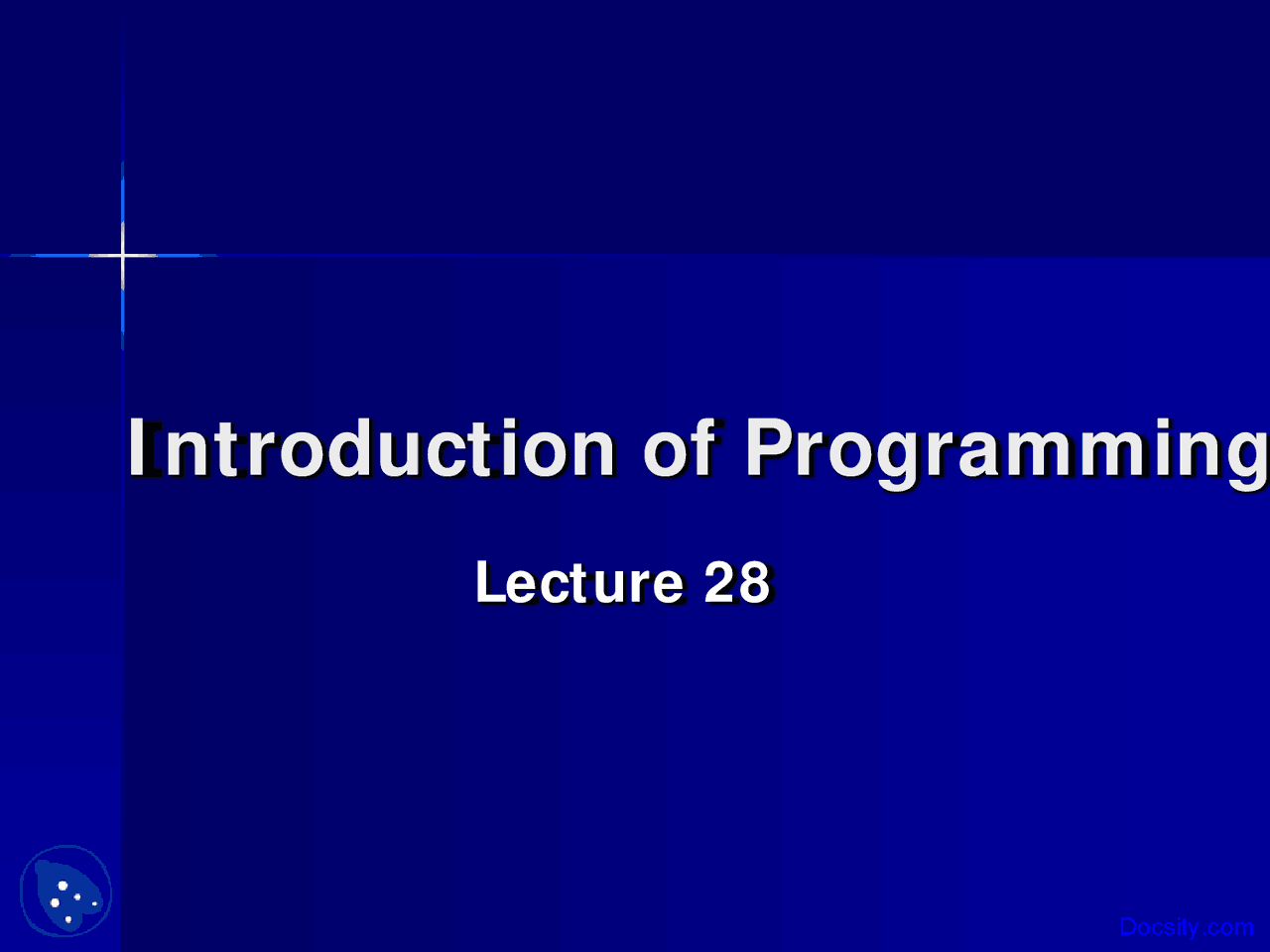 Memory Allocation In Cpp Introduction To Programming Lecture Slides Docsity
