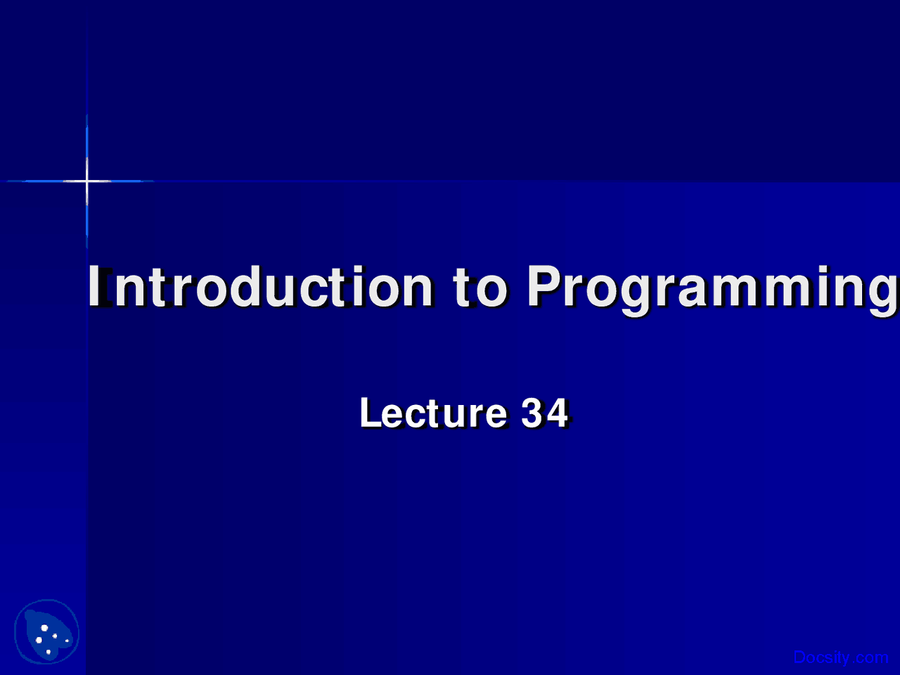 Interaction Of Arrays Introduction To Programming Lecture Slides Docsity