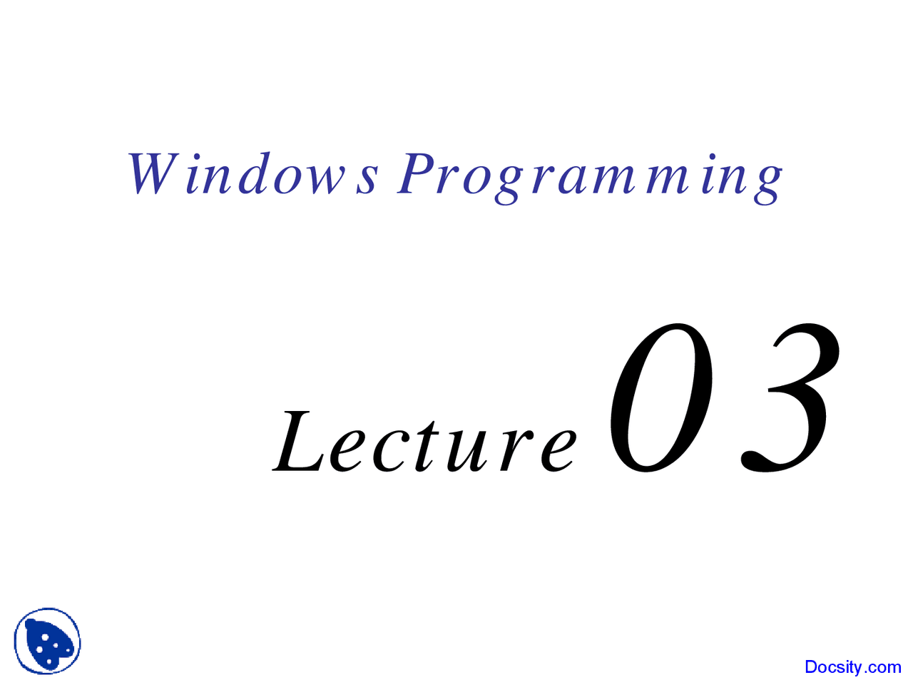 Pointers And Arrays Window Programming Lecture Slides Docsity