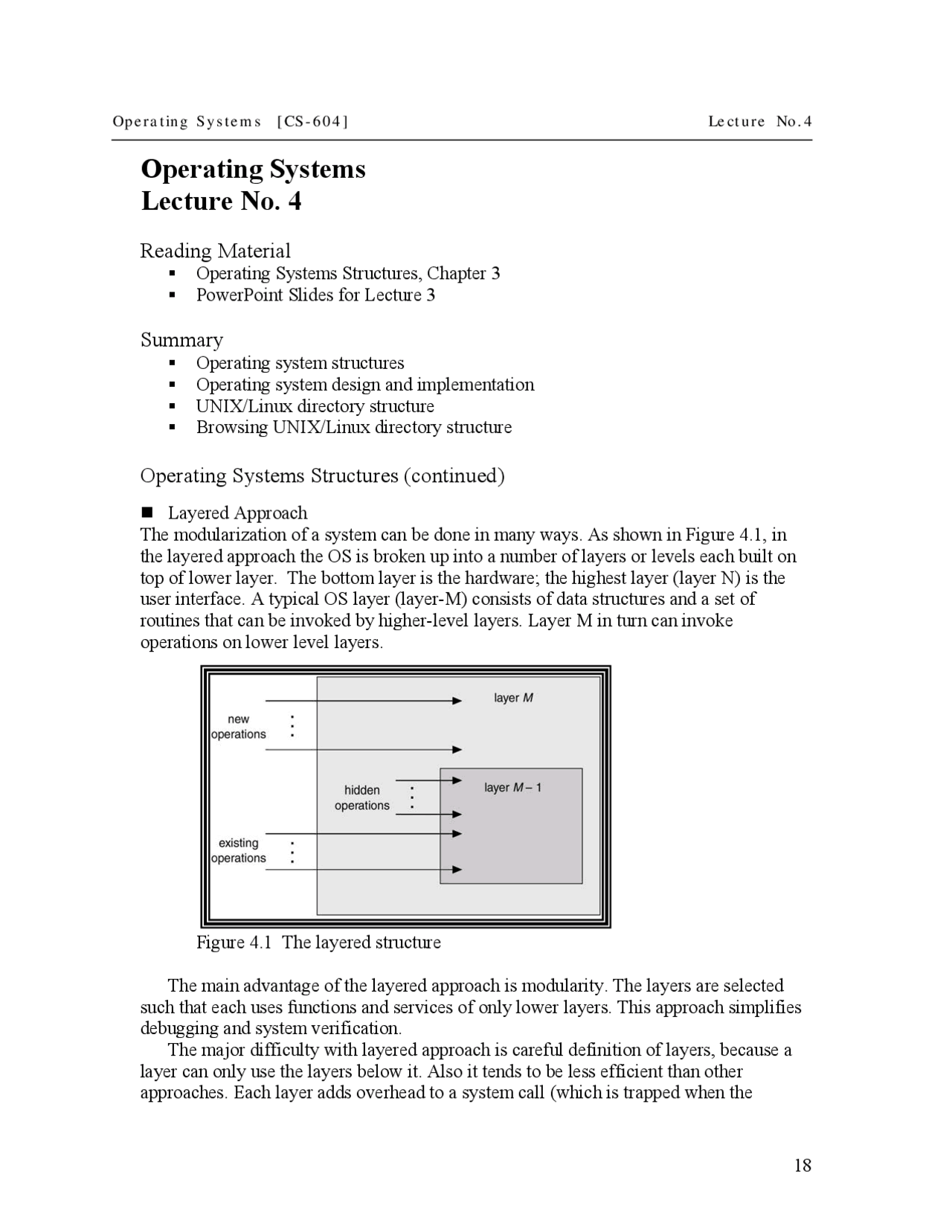 Operating System Structures Introduction To Operating System
