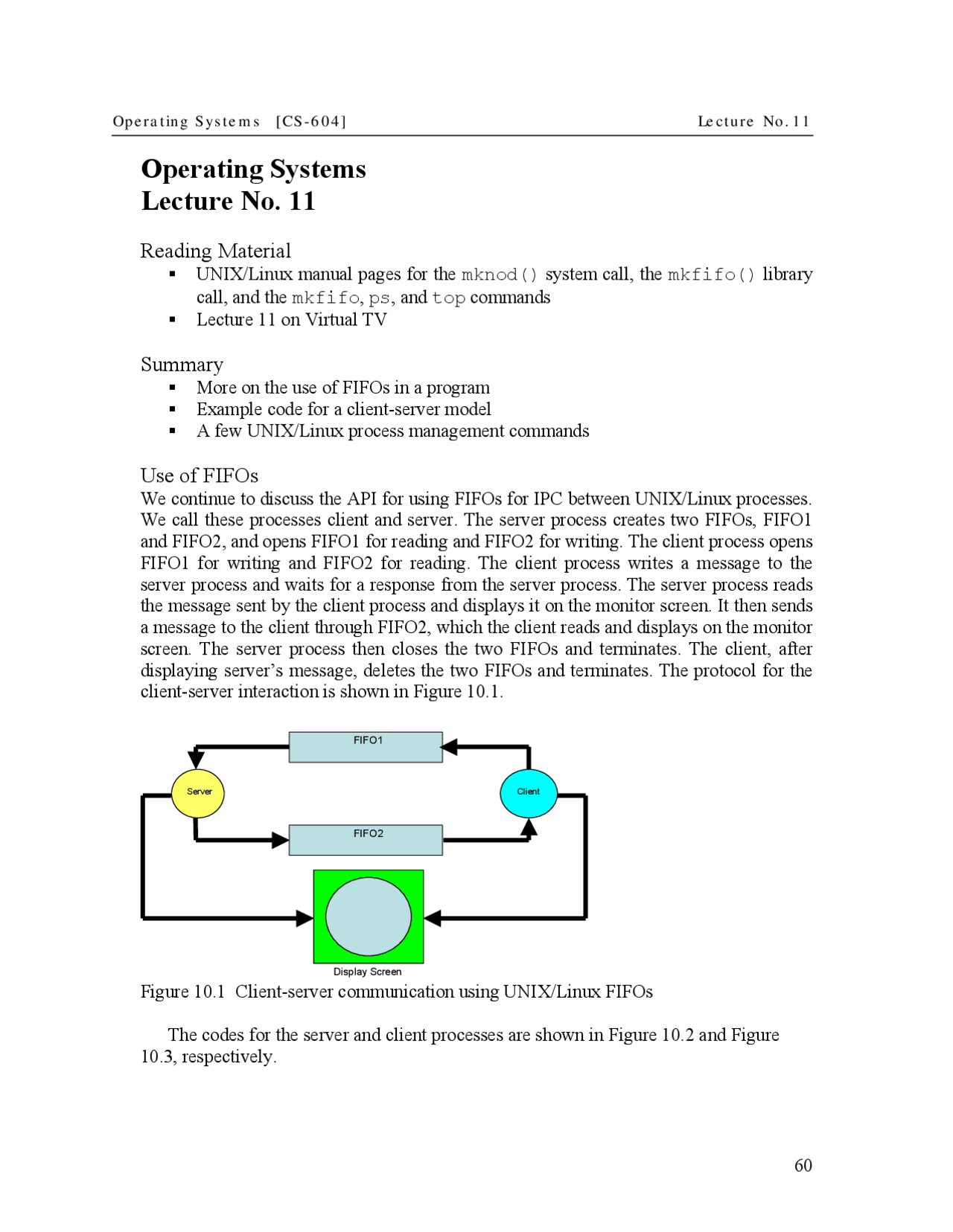 Client Server Model Introduction To Operating System Lecture Notes Docsity