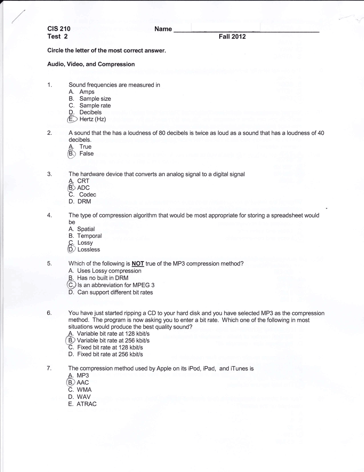 50 Solved MCQs for Exam 2 - Information Technology in Business | CIS 210 - Docsity