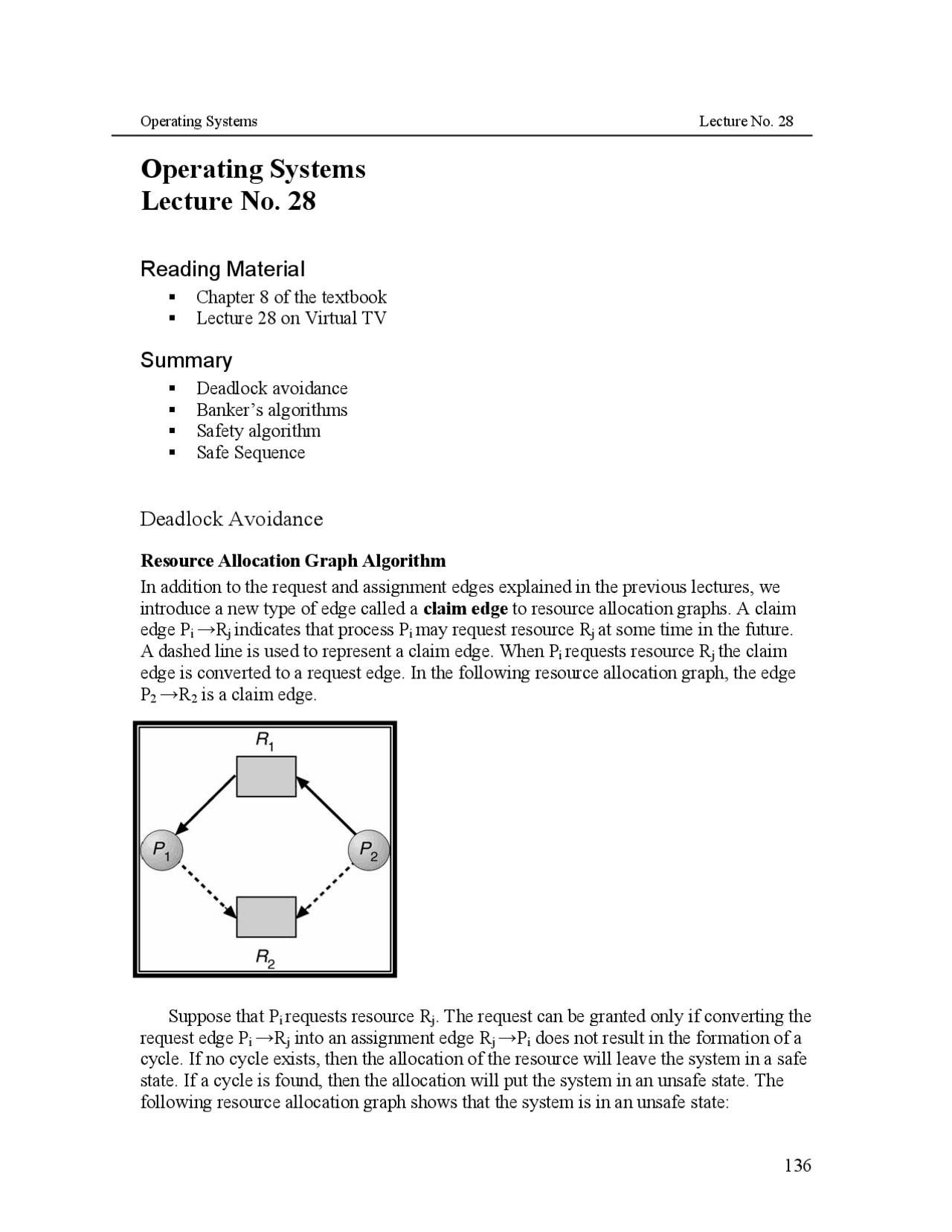 Banker Algorithm, Safe Sequence - Introduction to Operating System ...