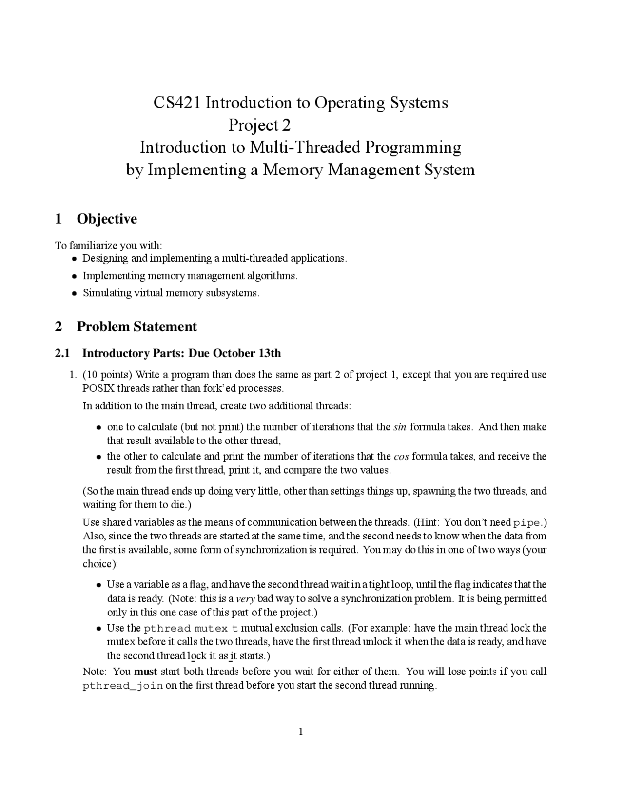 Introduction To Multi Threaded Programming Introduction To Operating