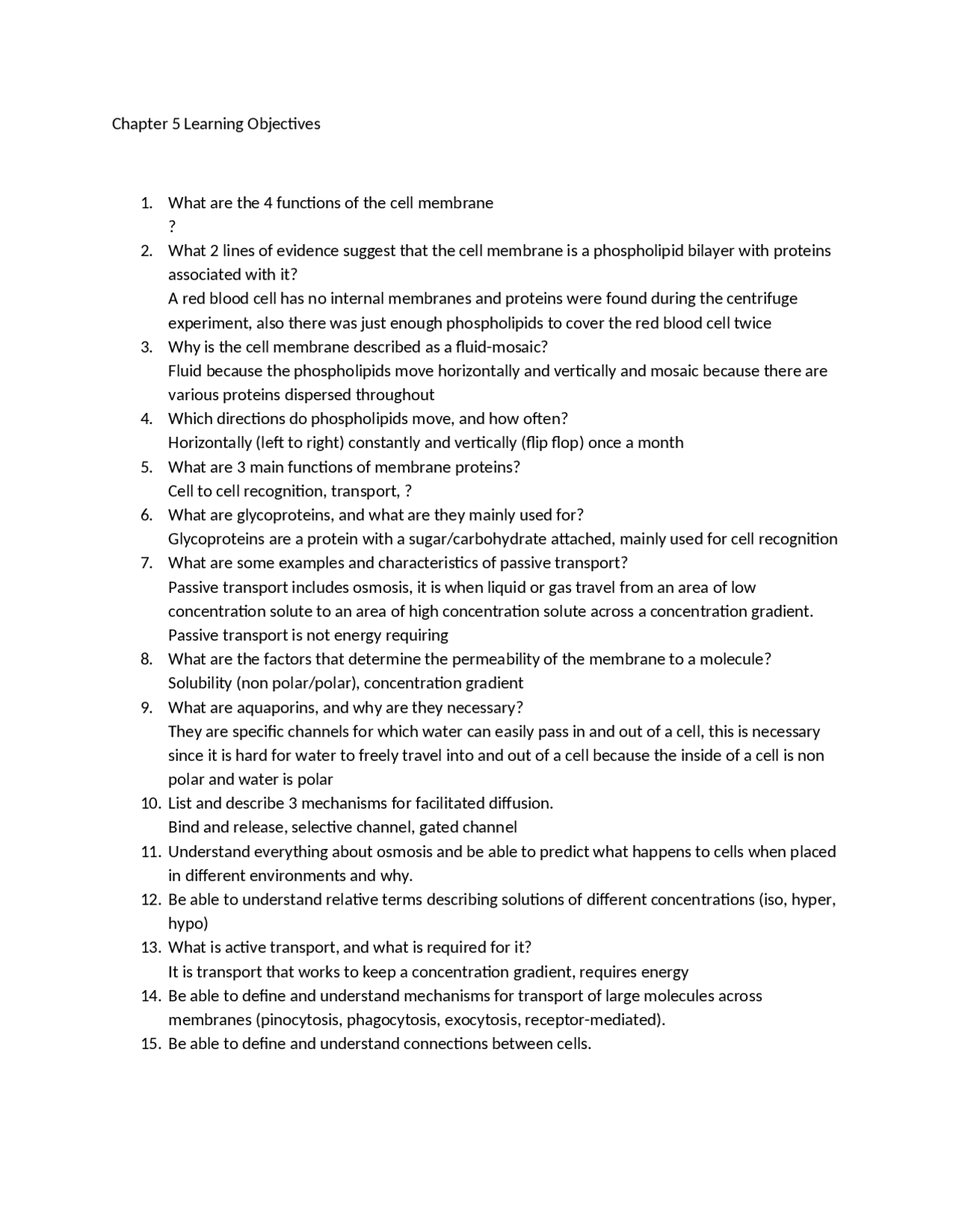 The Cell Introduction General Biology Notes Biol 1001 Docsity