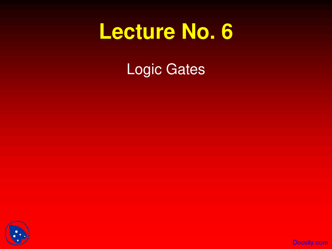 Universal Gate Digital Logic Design Lecture Slides Docsity