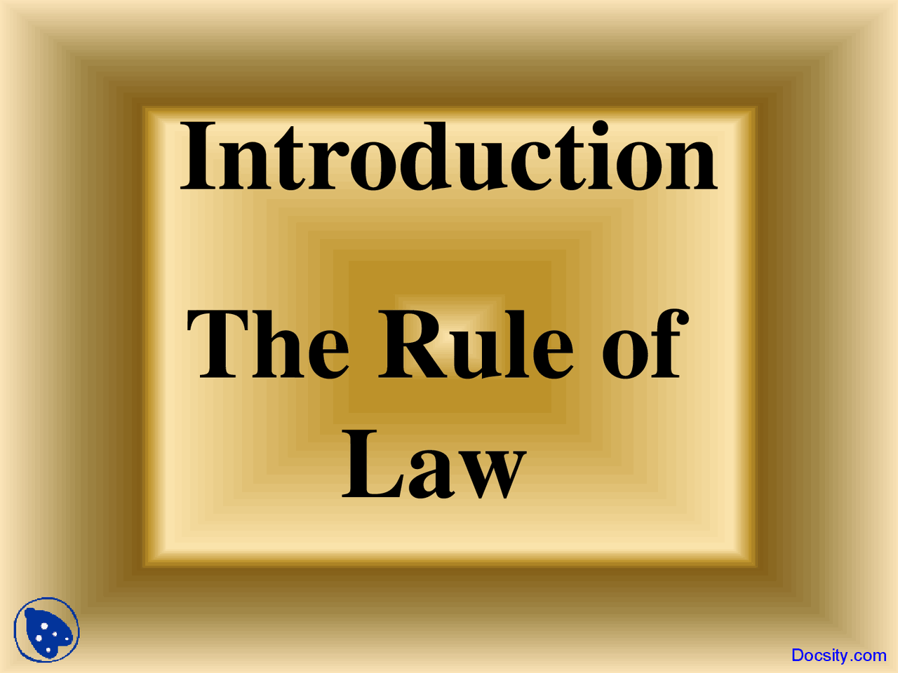 Introduction to the Rule of Law - Criminal Justice System - Lecture ...