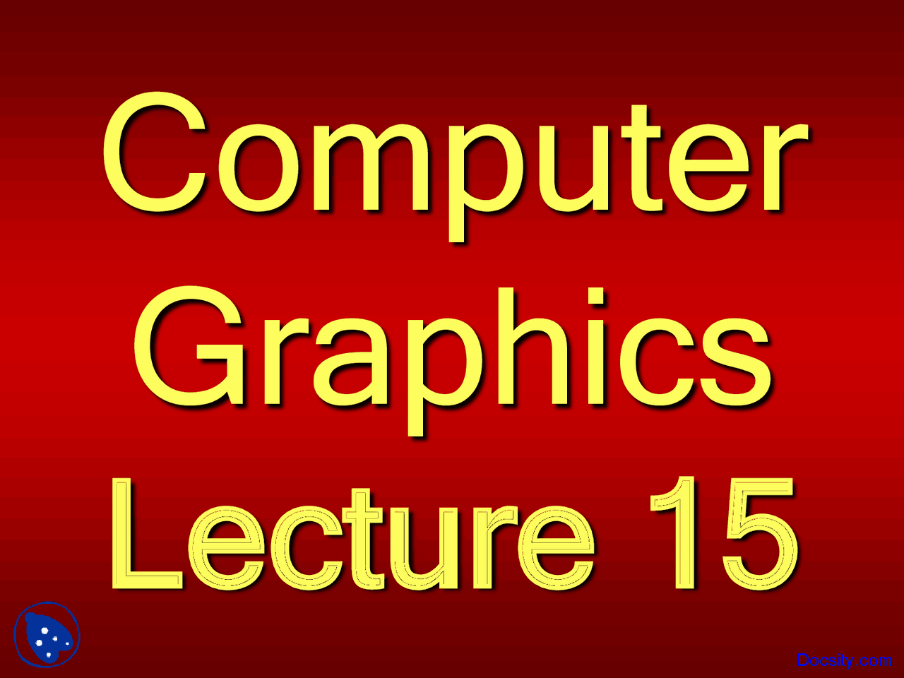 Polygon Clipping Computer Graphics Lecture Slides Docsity