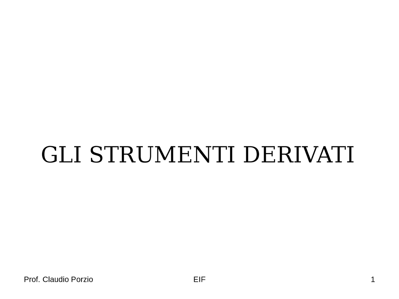 06 Gli Strumenti Derivati Docsity