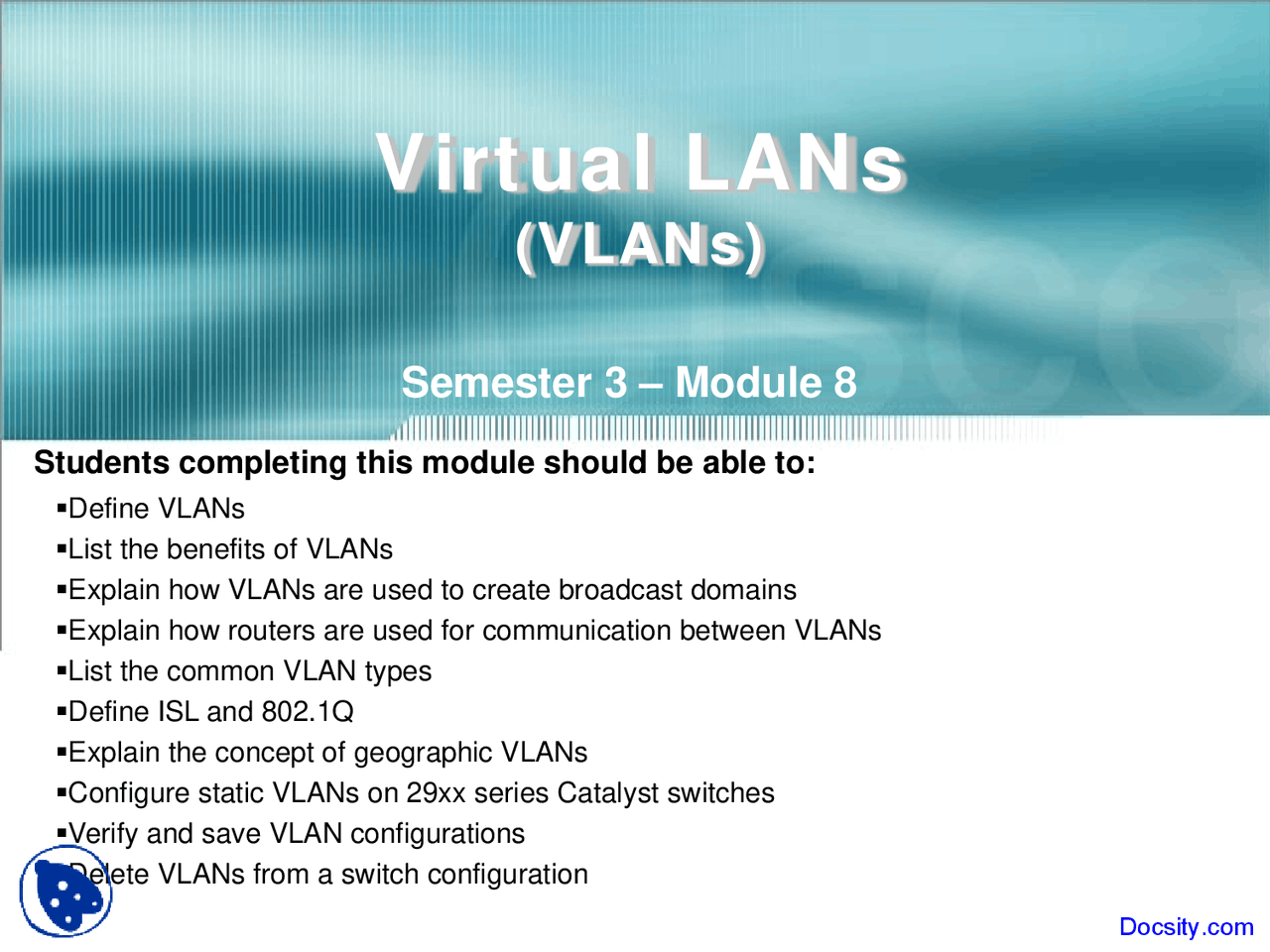 Virtual Lans Computer Network Lecture Slides Docsity