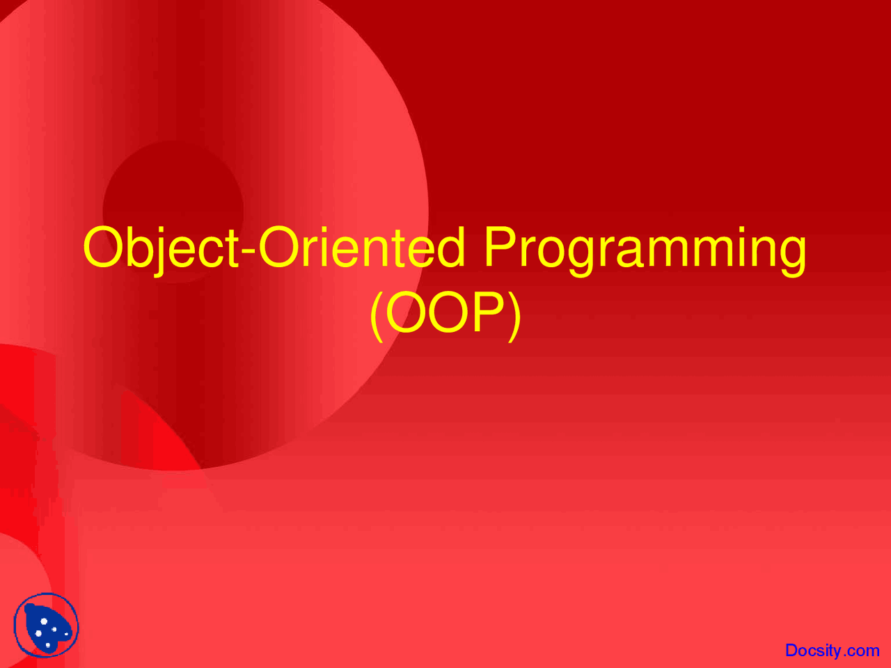 Information Hiding Object Oriented Programming Lecture Slides