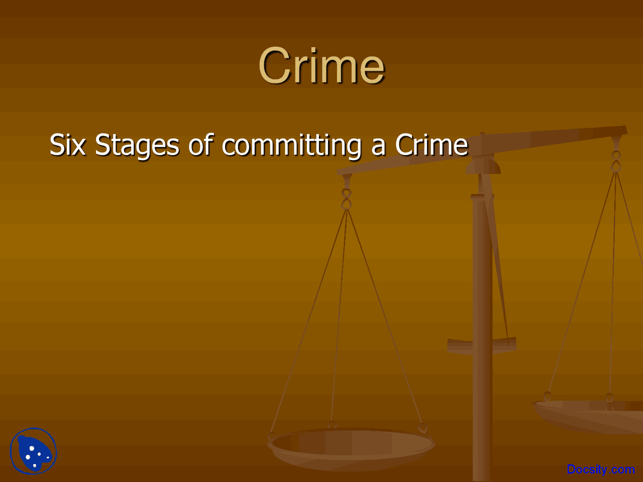 Six Stages of Crime - Criminal Justice System - Lecture Slides | Slides ...