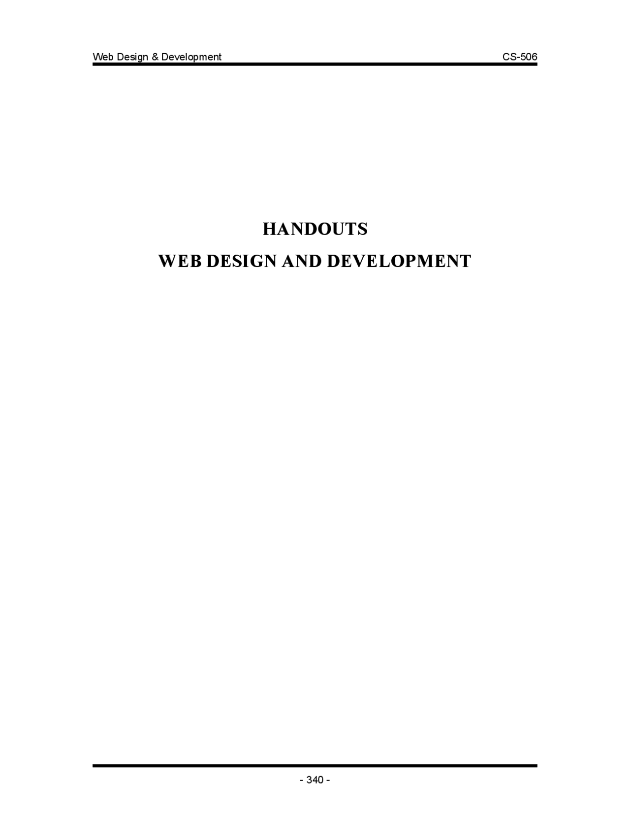 Servlets Lifecycle Web Design And Development Lecture Handouts 5516