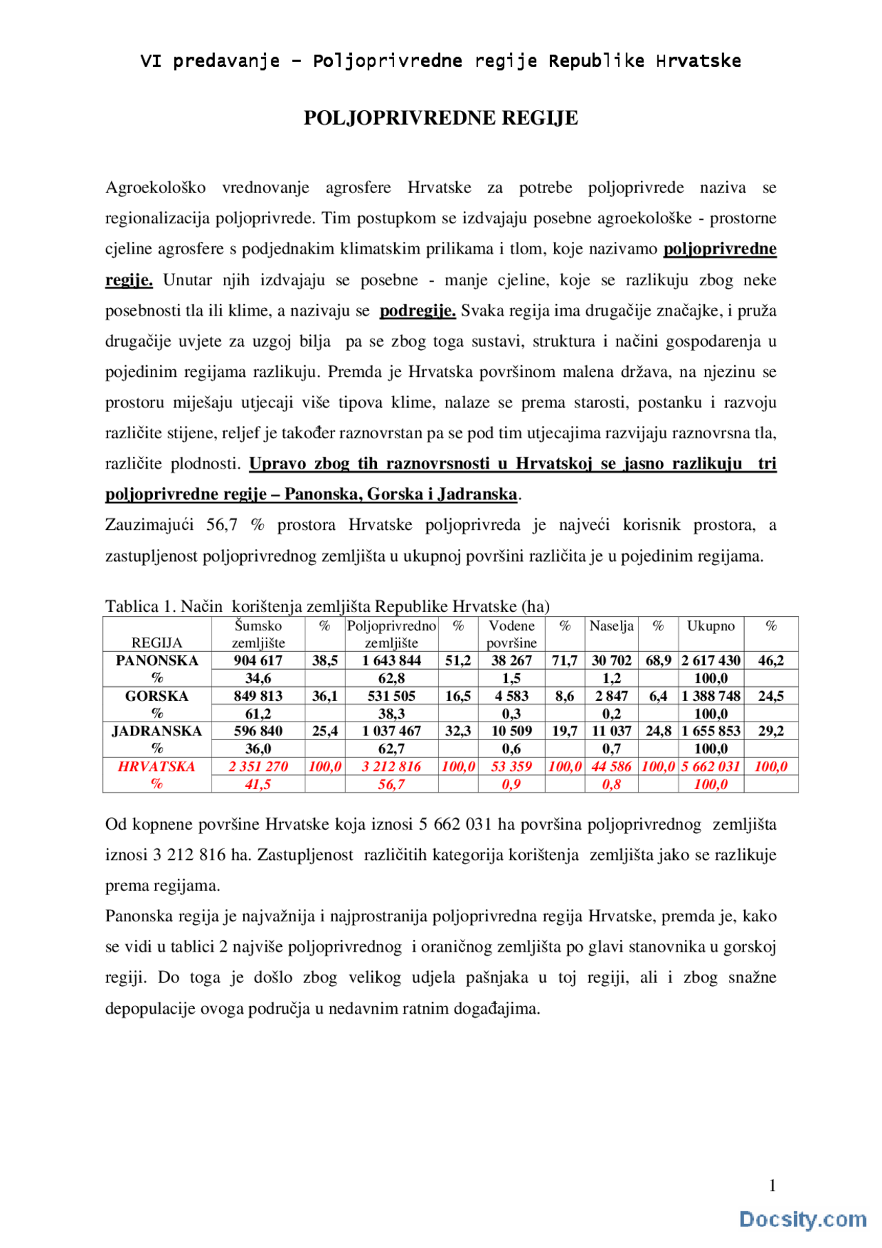 Regije-Skripta-Temelji uzgoja biljaka-Poljoprivreda | Rezime' predlog ...