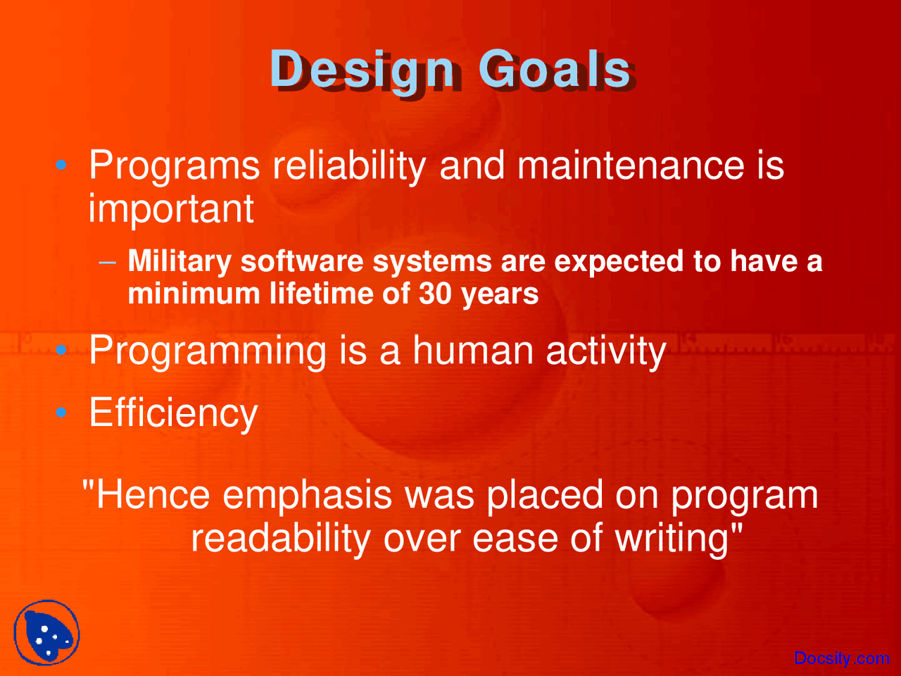 Ada History And Features Programming Languages Lecture Slides Docsity
