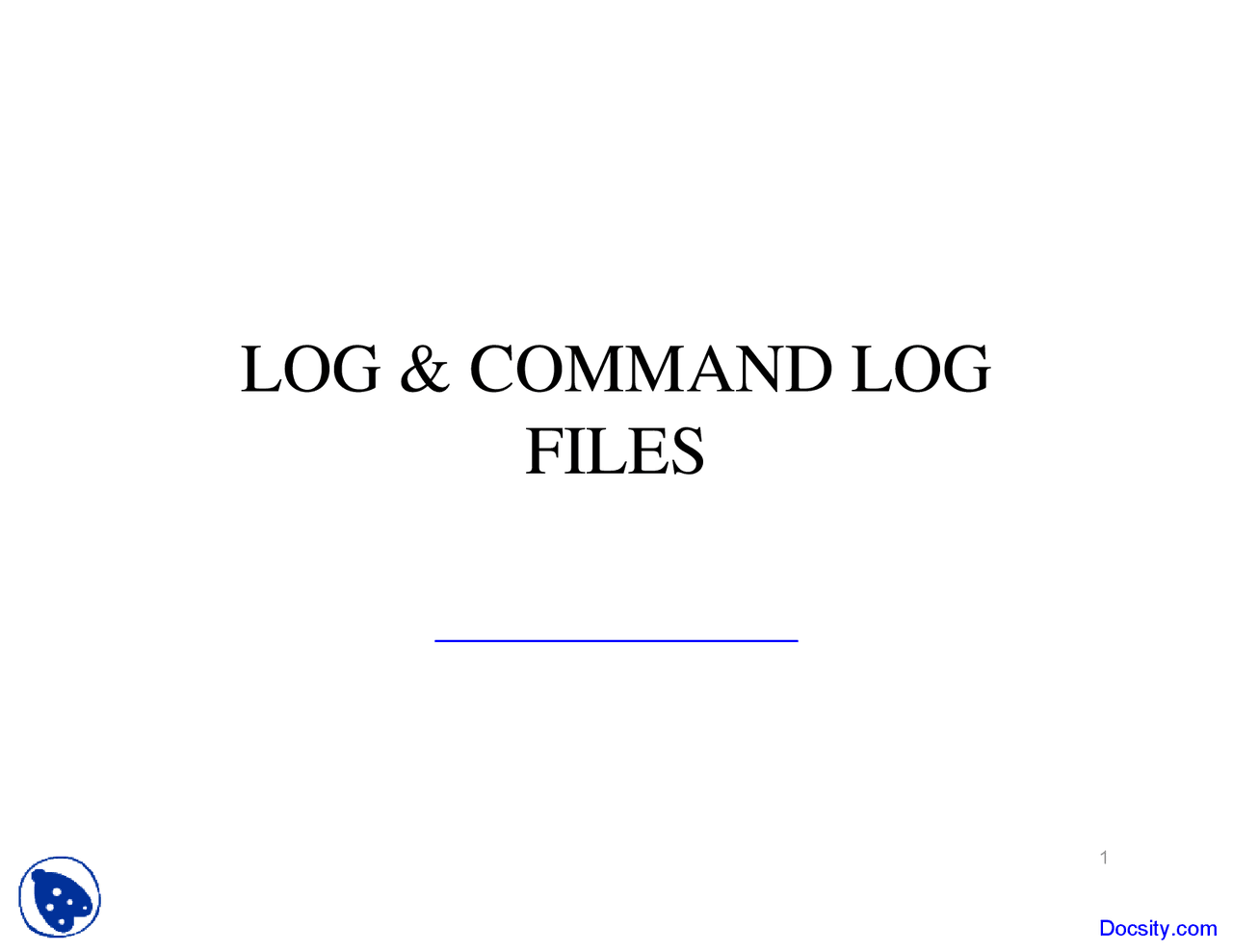 Log Command Log Files Econometrics Lecture Slides Docsity 