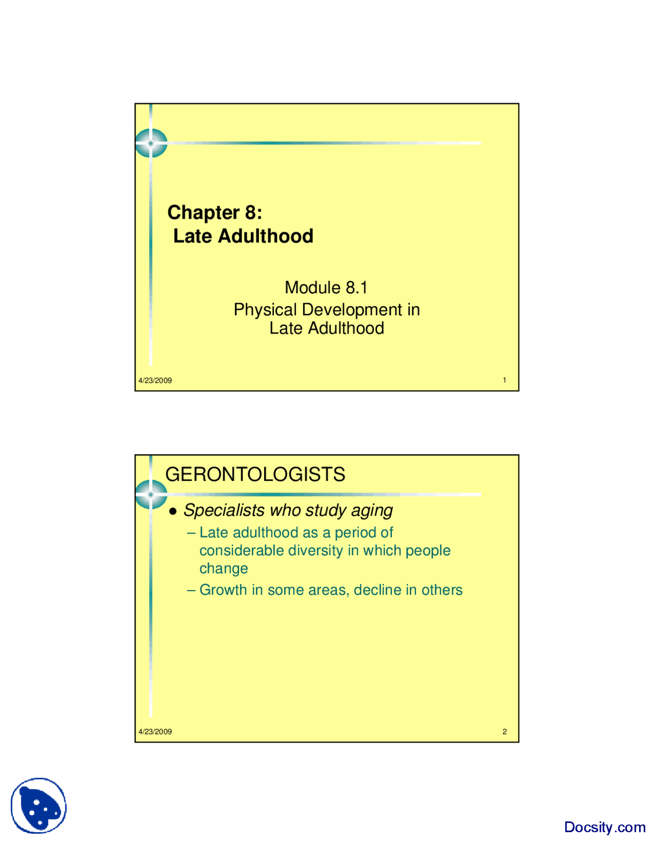Physical Development in Late Adulthood- Developmental Psychology ...