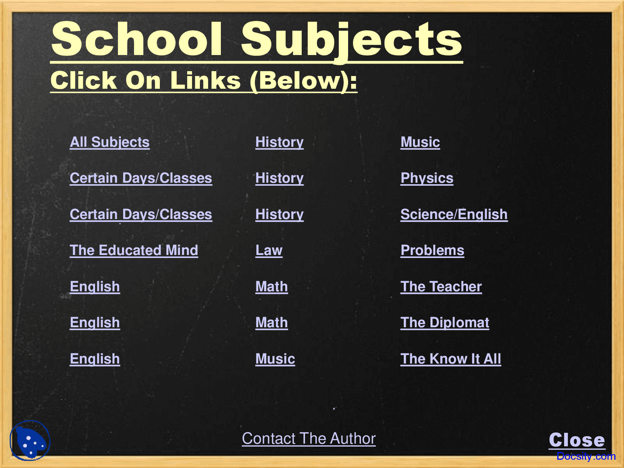 School Subjects English Language Lecture Slides Docsity