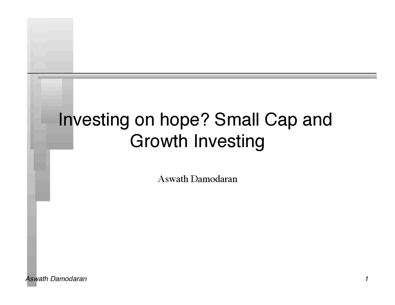 Growth Investing Investment Management Lecture Slides Docsity