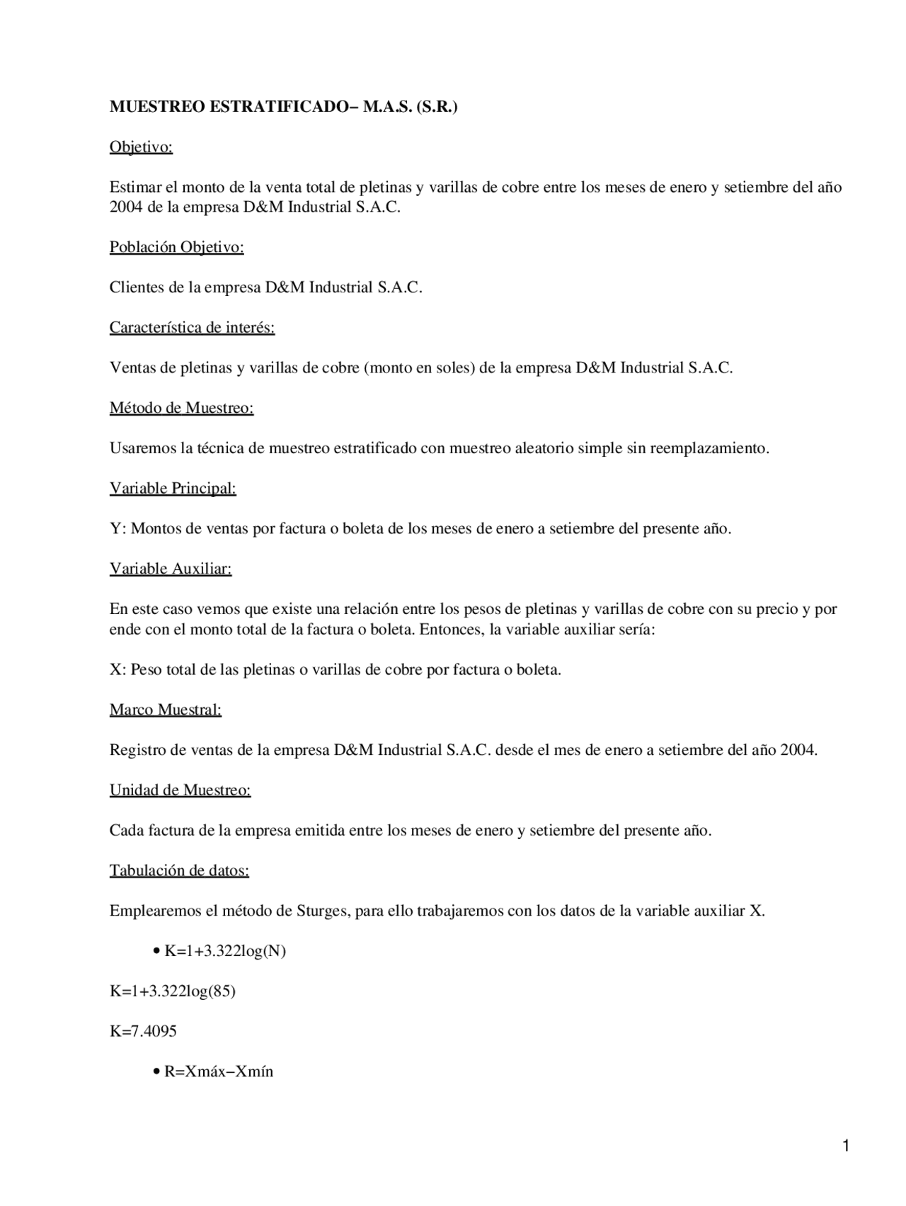 Muestreo estratificado aleatorio simple - Prácticas - Estadística | Ejercicios de Estadística ...