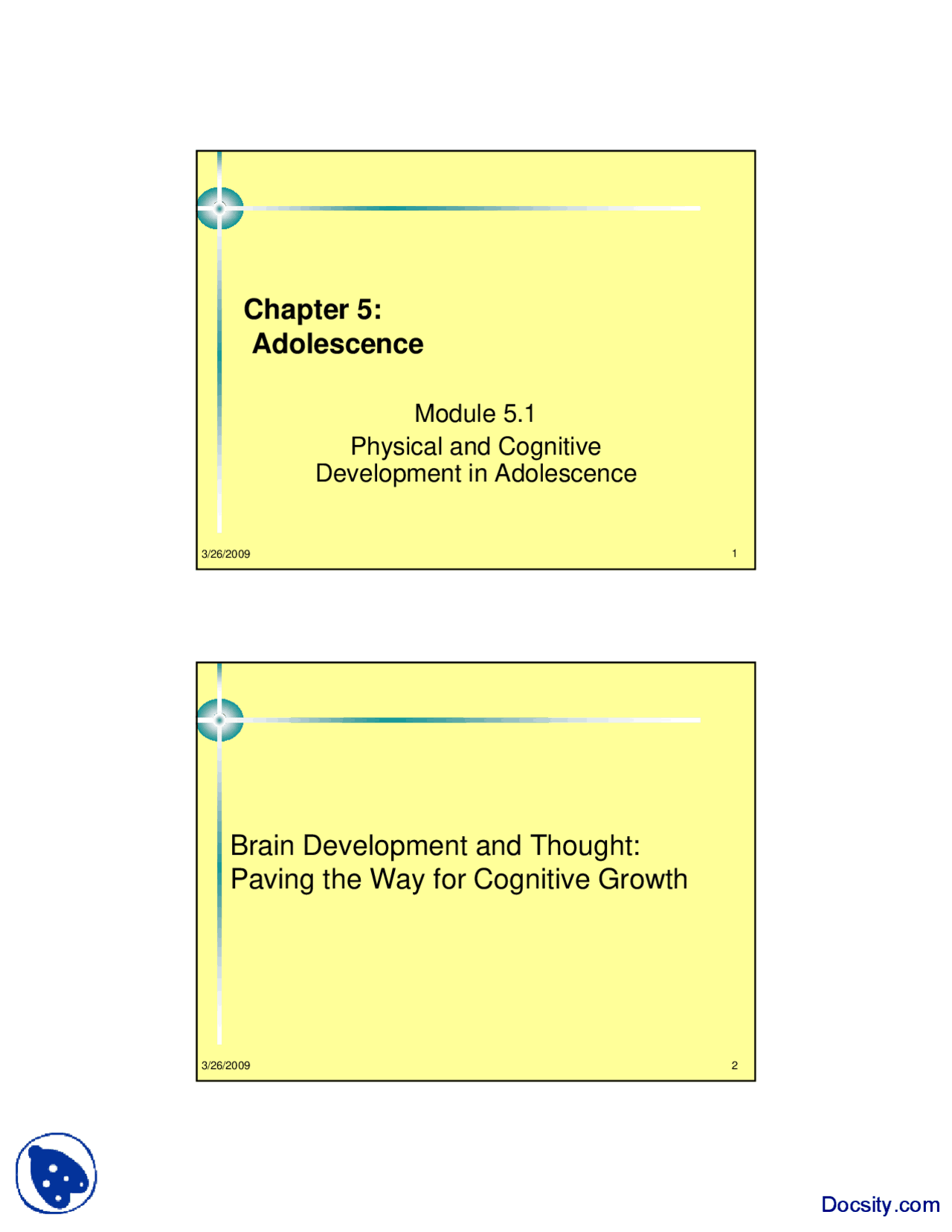 Adolescence Developmental Psychology Lecture Slides Slides