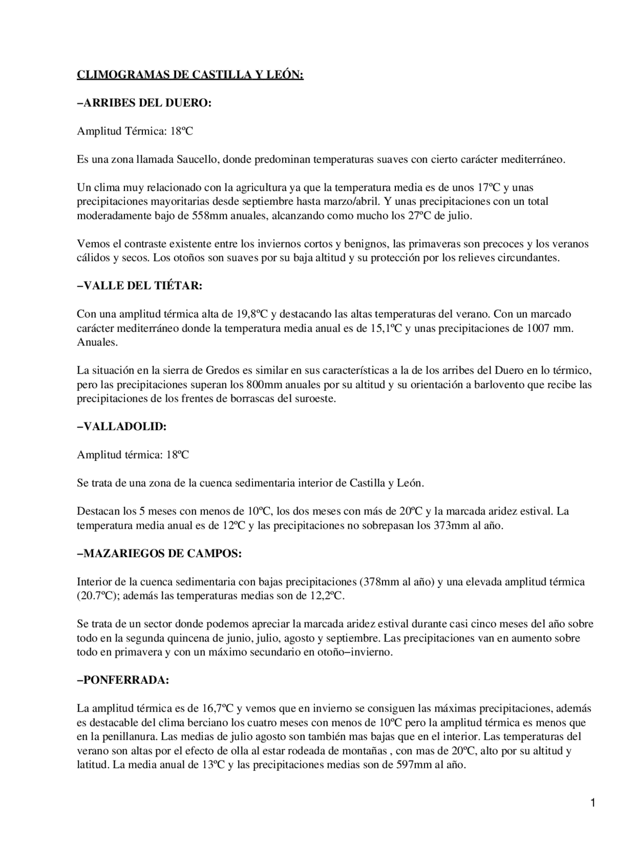 Climogramas Geografía Física Geografía Docsity