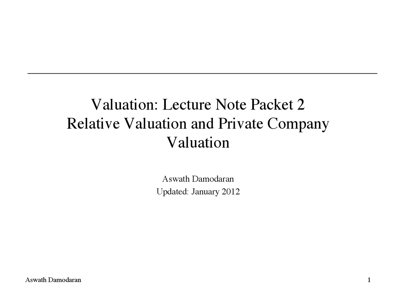 Steps To Understanding Multiples Valuation Equity Investment And
