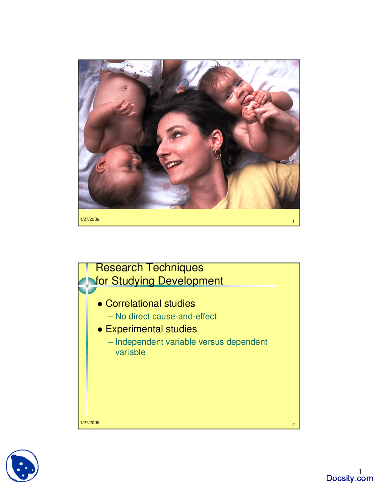 Research Techniques for Studying Development - Developmental Psychology ...