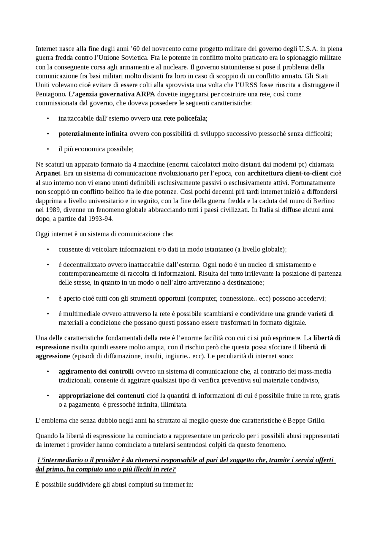 Informatica Giuridica Appunti Di Lezione Unimore Docsity