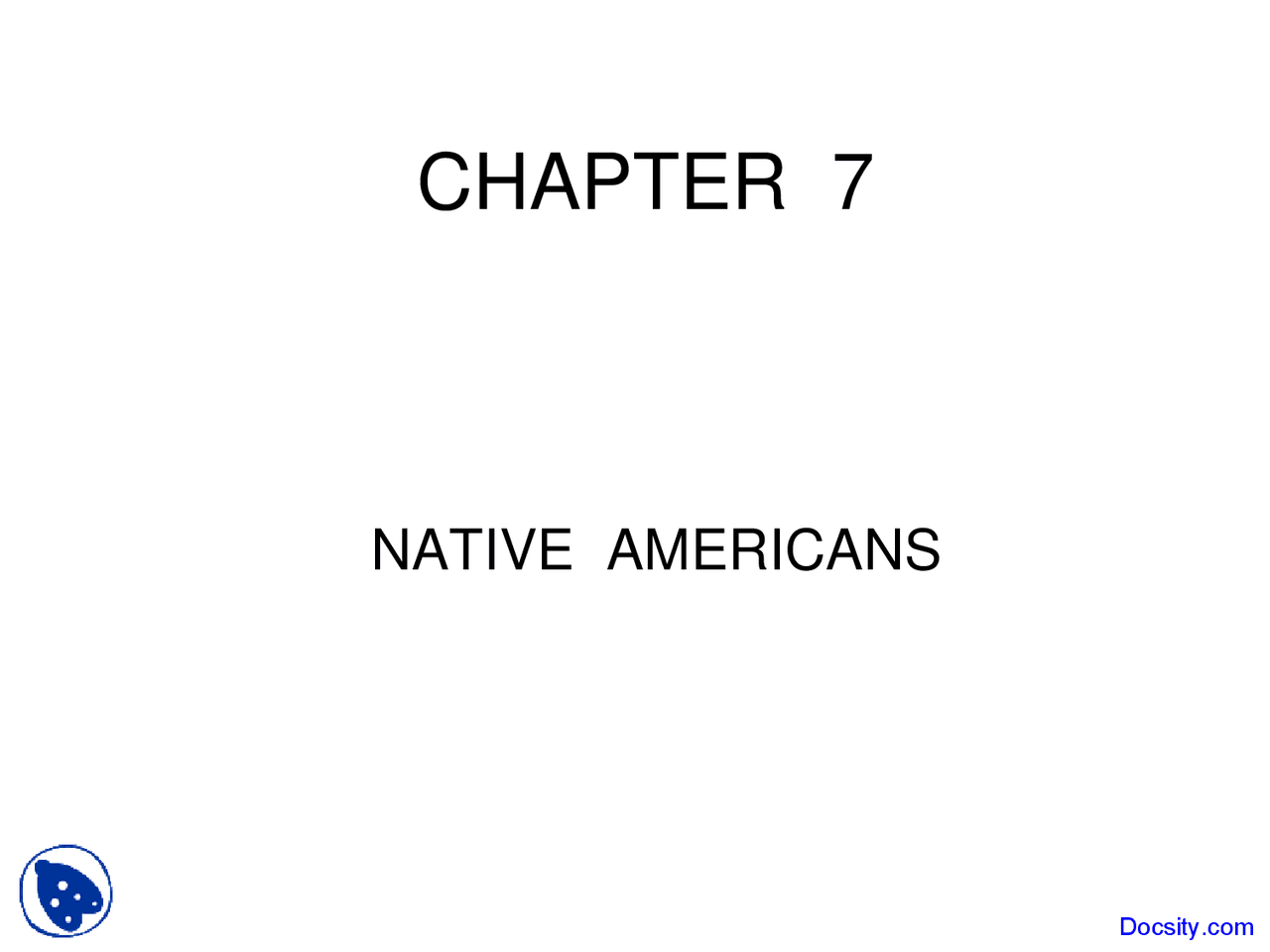 Native Americans Minority Relations Lecture Slides Docsity