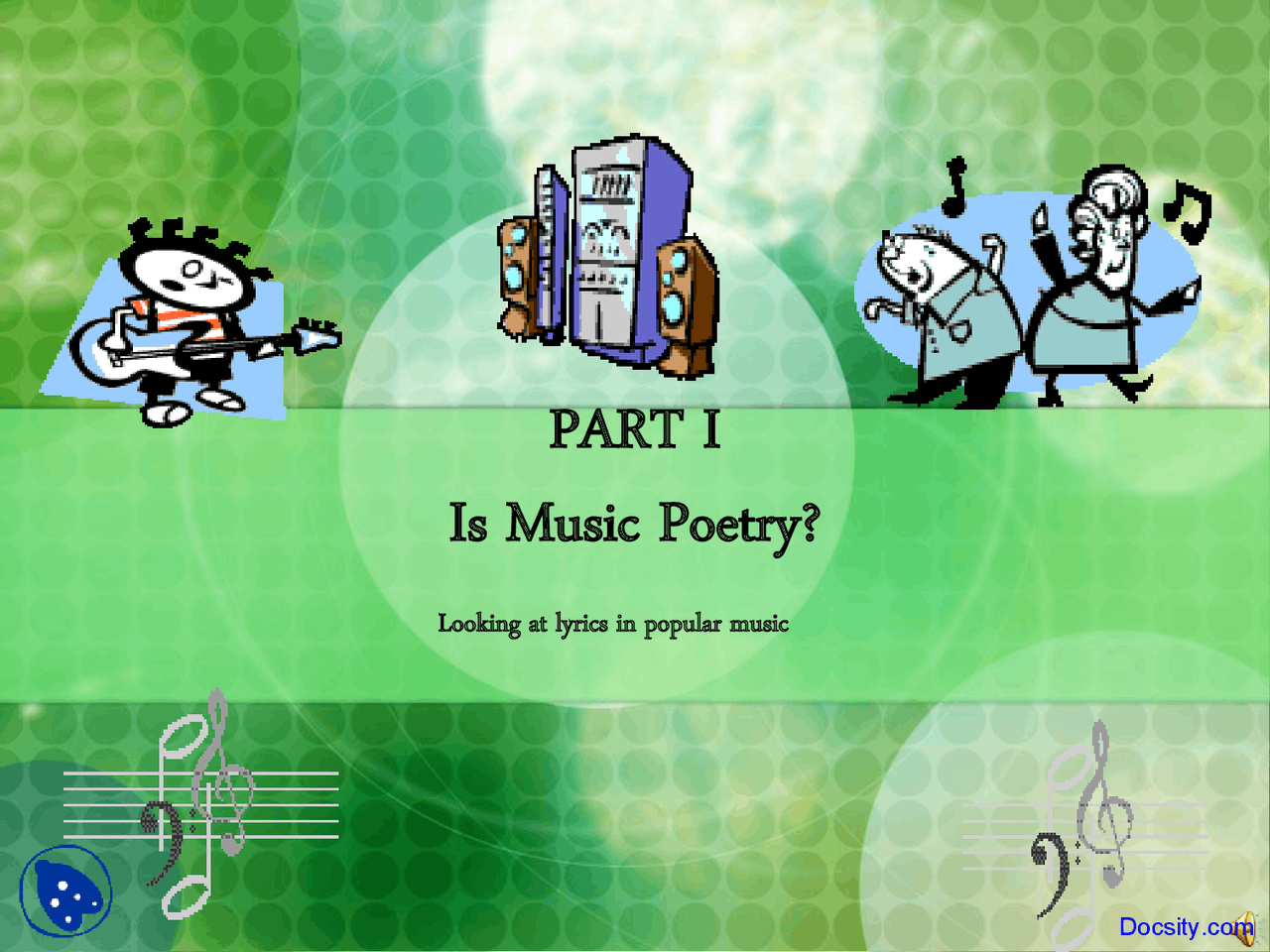 Music Poetry English Literature Lecture Slides Docsity