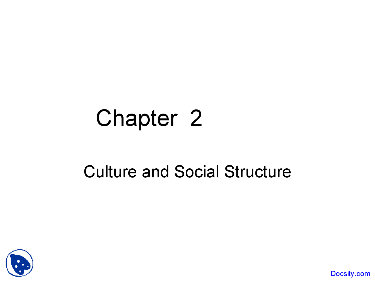 Culture And Social Structure Minority Relations Lecture Slides