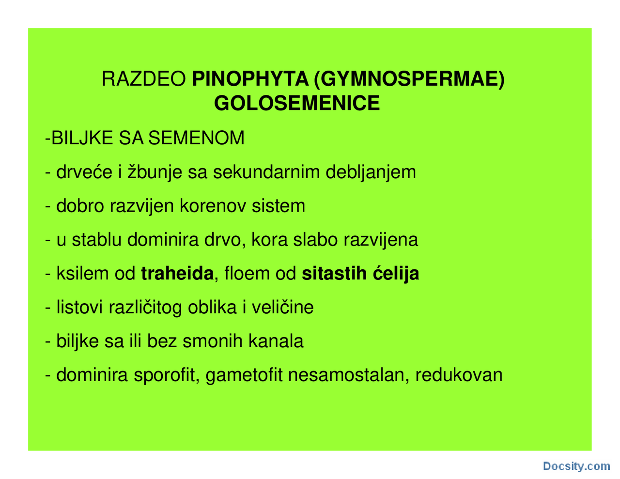 Golosemenice Slajdovi Botanika Farmacija Slajdovi Predlog Botanika