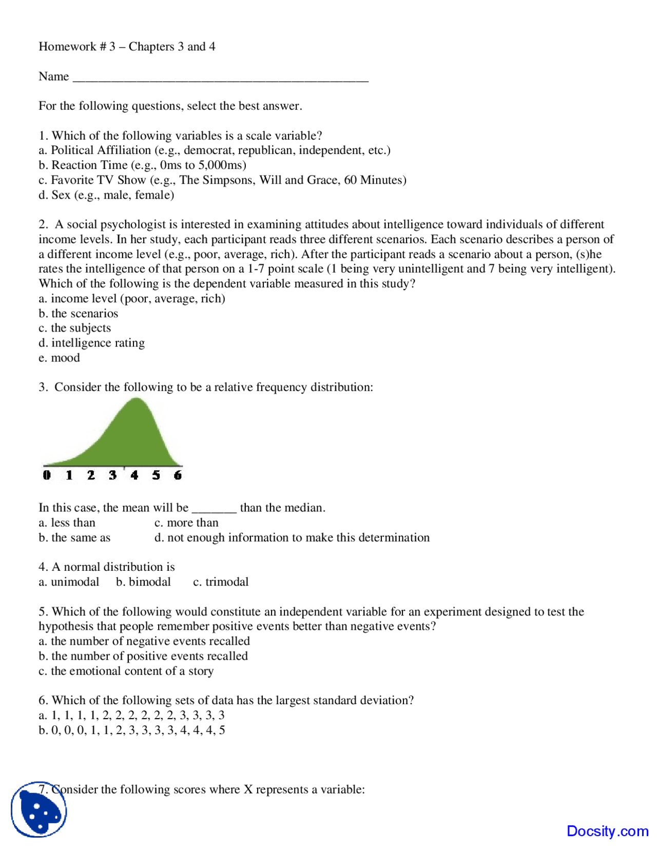 Visual Displays Of Data Cognitive Psychology Quiz Docsity