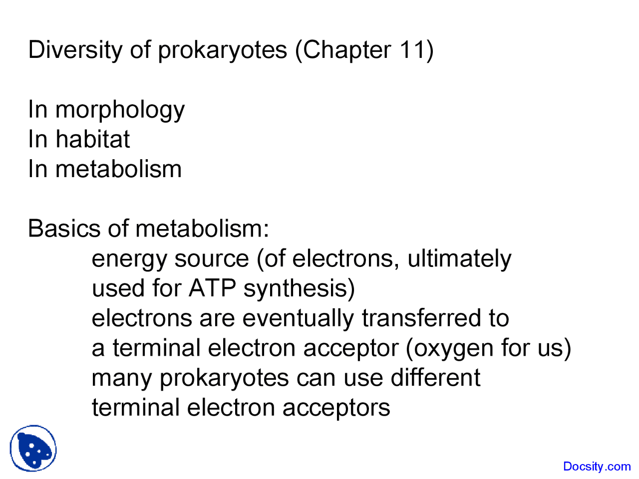 Diversity Of Prokaryotes Principles Of Microbiology Lecture Slides