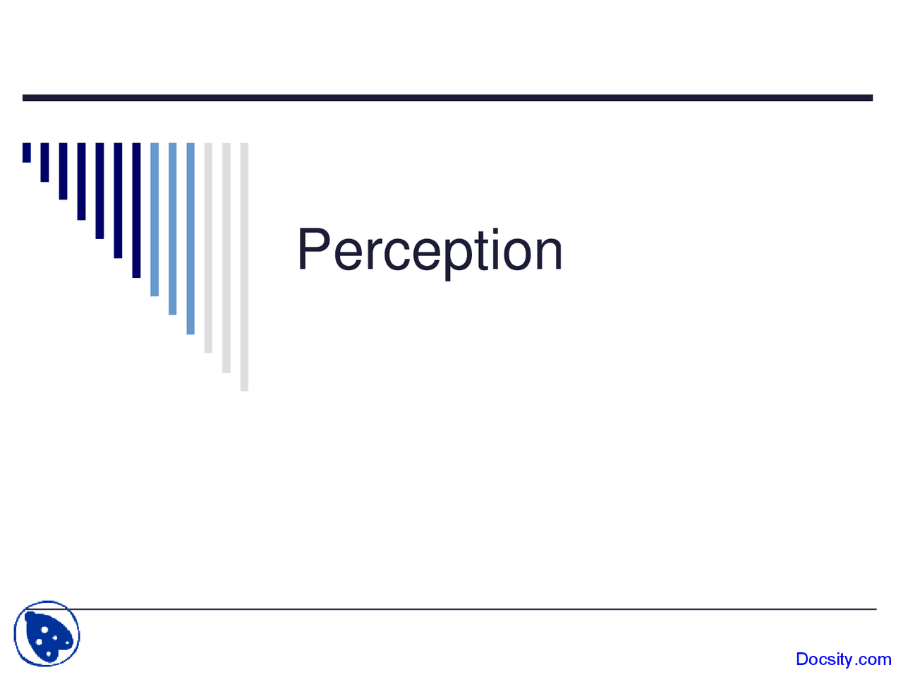 Perception Cognitive Processes Lecture Slides Docsity