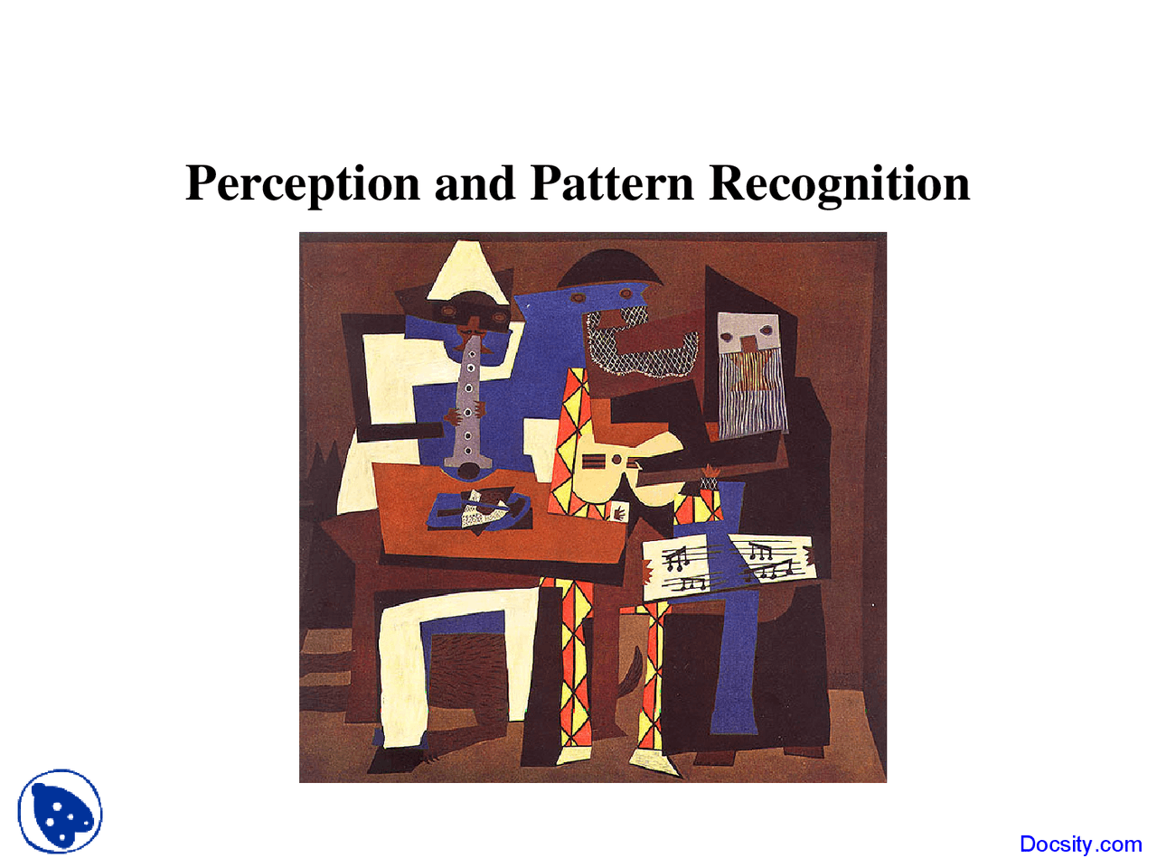 Perception And Pattern Recognition Cognitive Psychology Lecture Slides Docsity