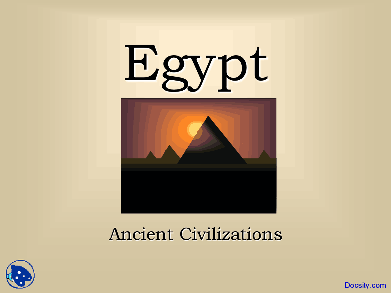 Egypt - History - Lecture Slides | Slides History | Docsity
