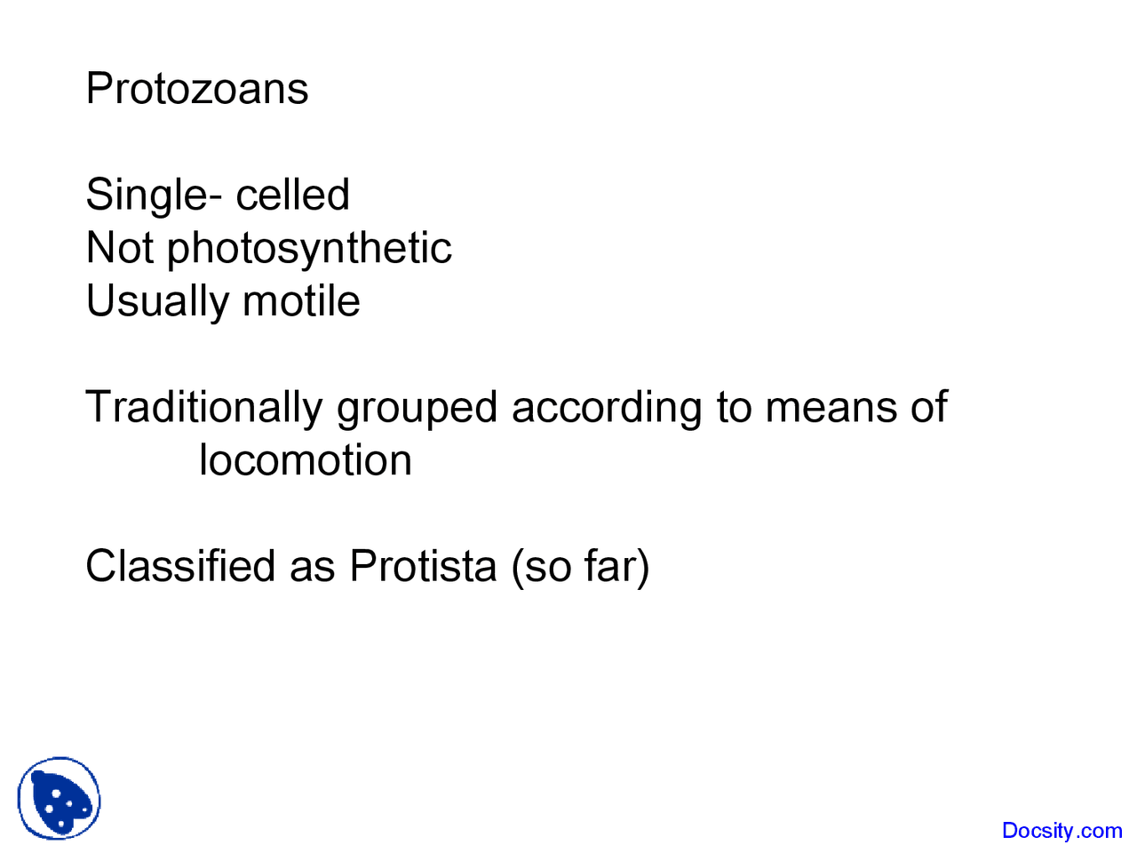 Protozoans Principles Of Microbiology Lecture Slides Docsity