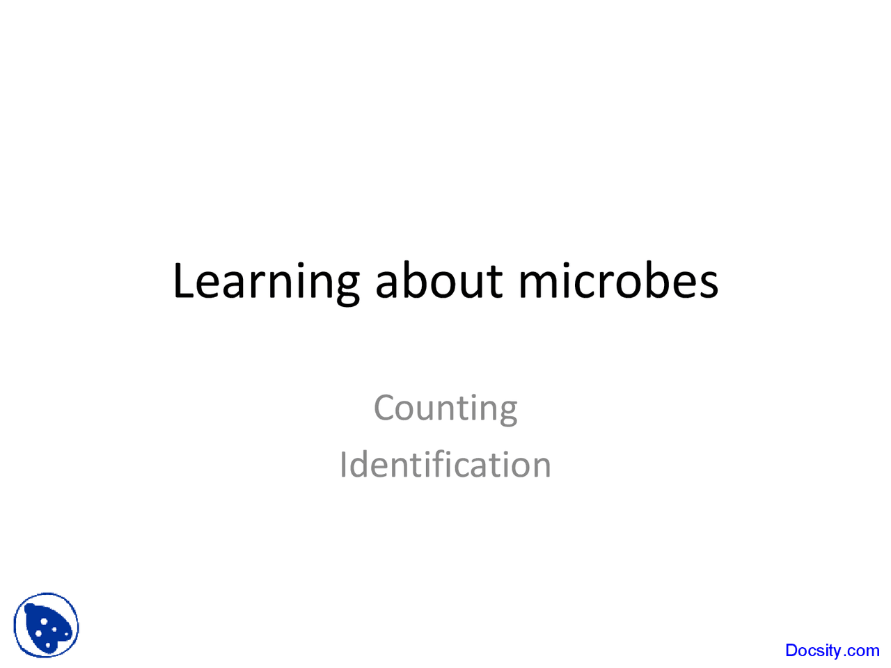 Learning About Microbes Food Microbiology Lecture Slides Docsity