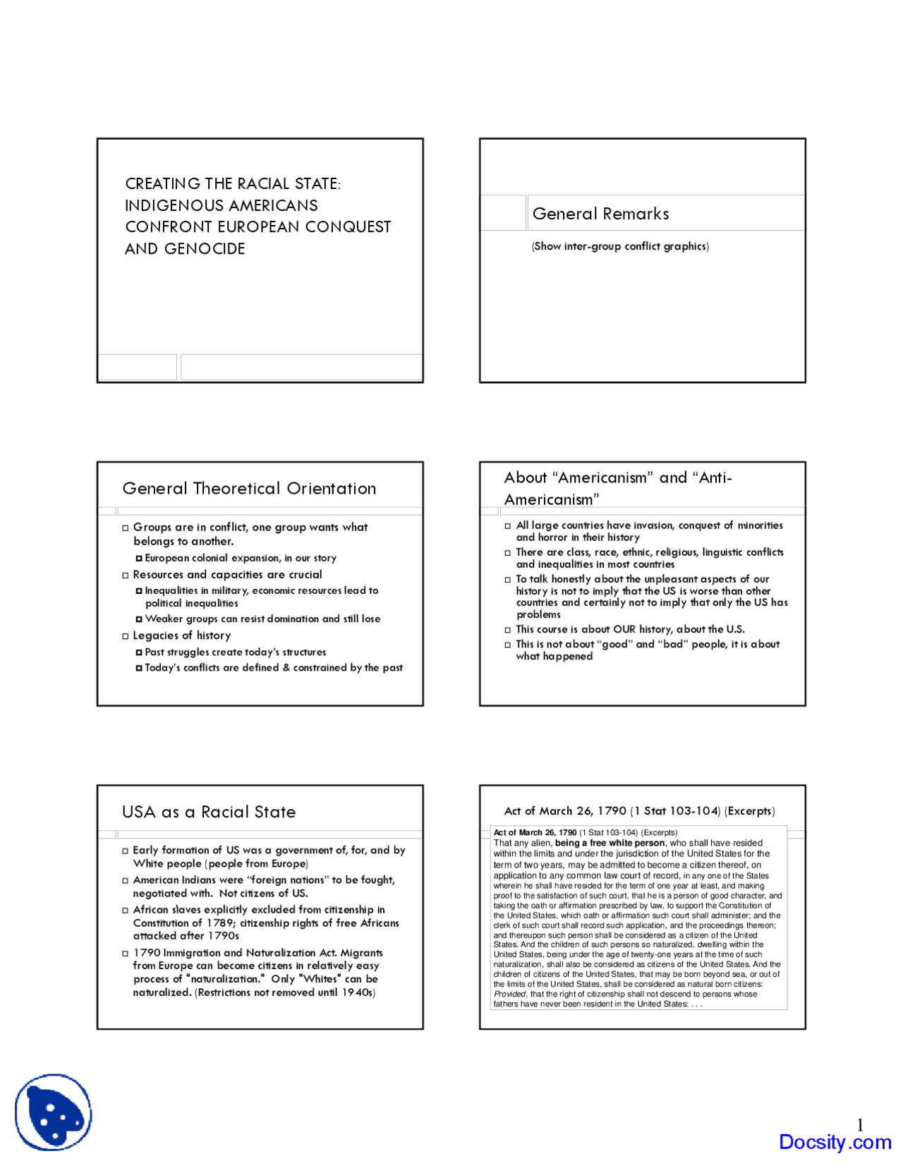 American Indians Ethnic Movements In The Us Lecture Slides Docsity